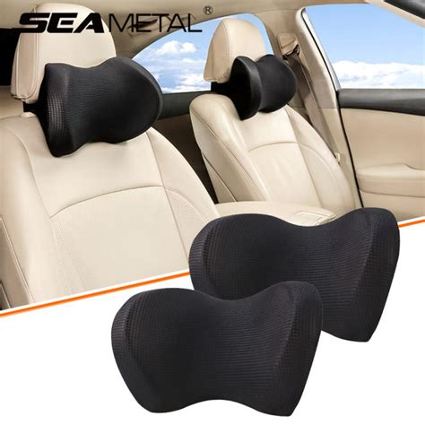 หมอนรองศรีษะในรถยนต์ หมอนรองคอในรถ ผ้าฝ้ายหน่วยความจำ Th