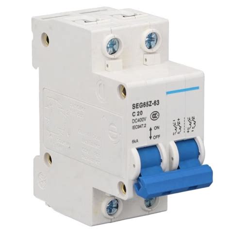 YOSOO Disjoncteur DC miniature C20 Disjoncteur CC Capacité De Coupure