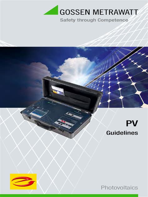 Profitest Pv Guidelines P Gb Pdf Photovoltaics Solar Panel