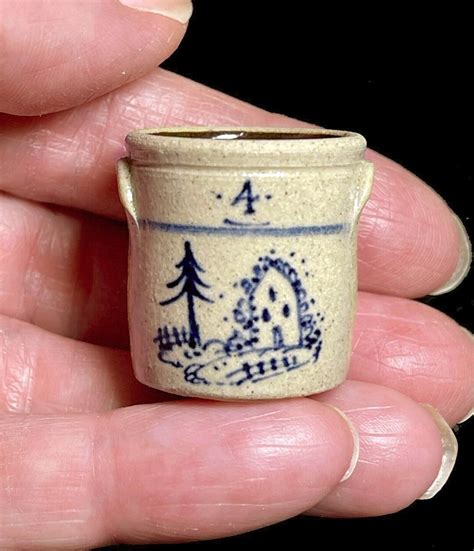 Igma Jane Graber Pottery Lone Pine Tree House Crock Dollhouse