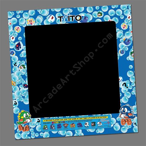 Bubble Bobble Perspex Bezel Fits Electrocoin Goliath Etc Arcade Art