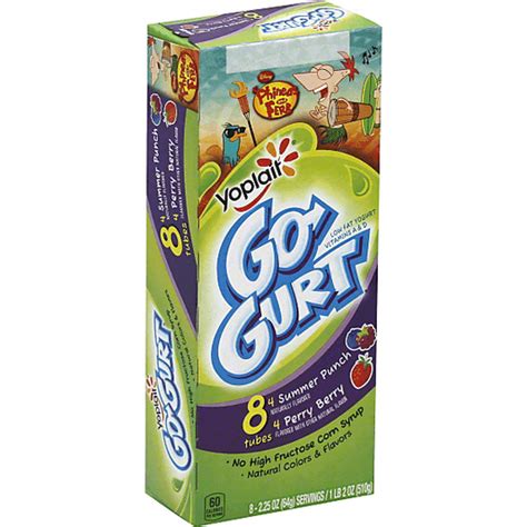 Yoplait® Go Gurt Yogurt Variety Pack Of Punch And Berry 8 225 Oz Tubes