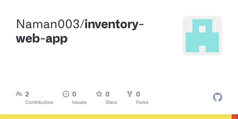 Github Naman003inventory Web App