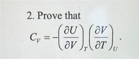 Solved Prove That CV VU T TV U Chegg Com