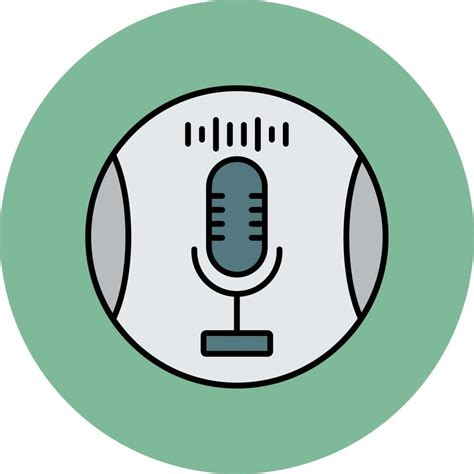 Voice Recorder Line Filled Multicolour Circle Icon 37770439 Vector Art At Vecteezy