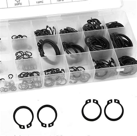 Snap Circlip Assortment Set 300 Pcs 18 Sizes Circlip Snap Clip Snap