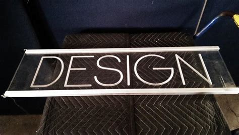 Lot 57 Etched Glass Led Edge Lit Design Sign Wirebids