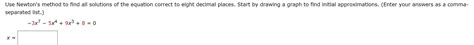 Solved Use Newton S Method To Find All Solutions Of The Chegg