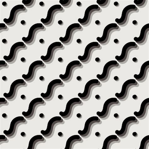 Premium Vector Abstract Seamless Pattern With Curves Element