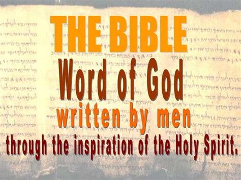 THE BIBLE Ppt
