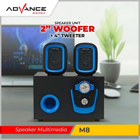 advance speaker bluetooth m8 bass subwoofer speaker aktif hp laptop pc