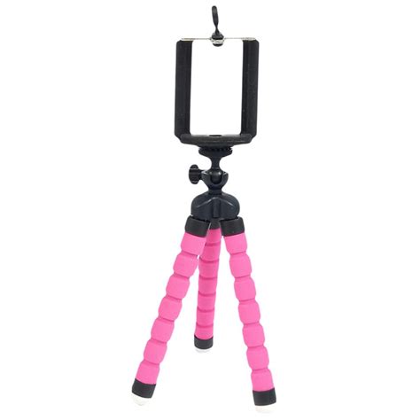 Mini Tripe Universal Flexivel Suporte Celular Cameras Rosa Shopee Brasil