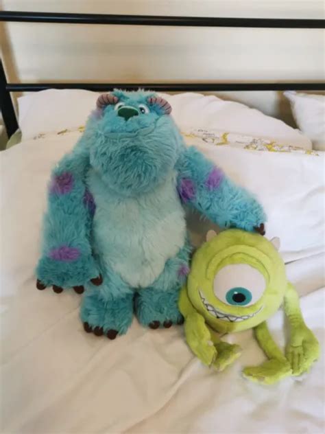 Disney Pixar Mike Wazowski And Sully Soft Toy Plush Monsters Inc Disney