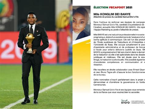 Élection à la Fecafoot Samuel Eto o nomme Konglim Bei Banye comme