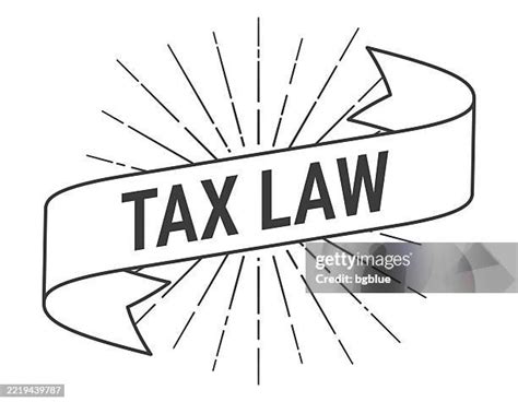 Tax Law Banner With Sunbursts On White Background High Res Vector