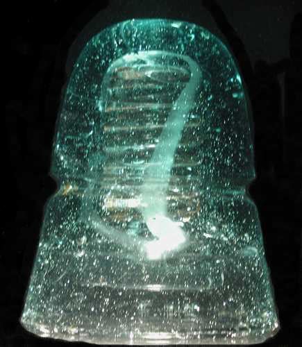 Insulators With Junk In Them Water Cd 145 With Big Milk Streak