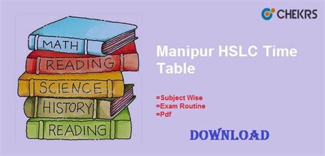 Manipur HSLC Compartment Routine Check Improvement Supply Exam Date