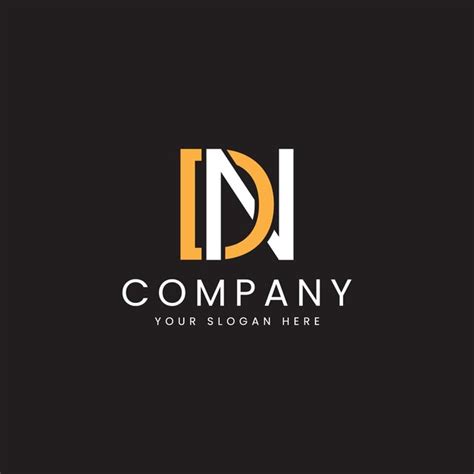 Premium Vector Alphabet Letters Logo Dn Nd D And N