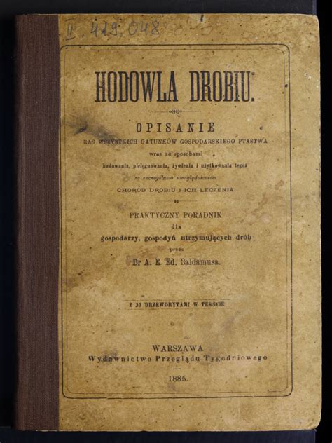 Hodowla Drobiu Opisanie Ras Wszystkich Gatunków Gopodarskiego Pdf