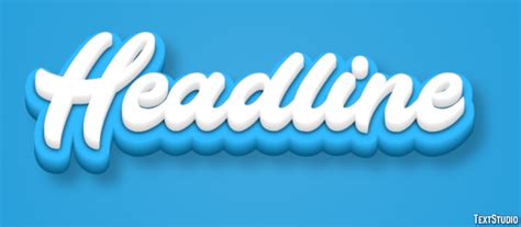 Headline Text Effect And Logo Design Word