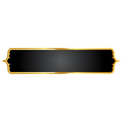 Black Text Box Abstract Islamic Shape Banner Clipart Png