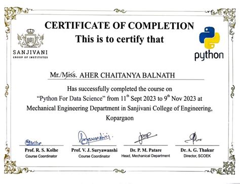 Chaitanya Aher On Linkedin Datascience Pythonfordata