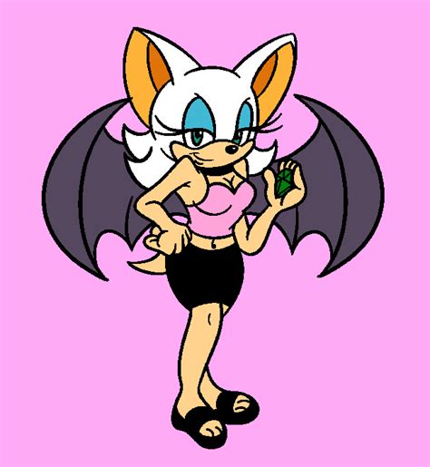 Rouge The Bat With A Chaos Emerald By Ilovefallingcows25 On Deviantart