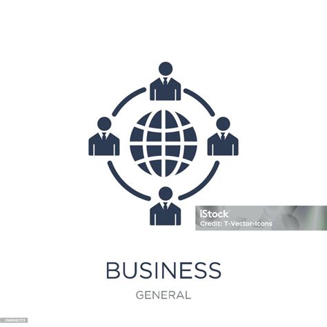 Business Networking Icon Trendy Flat Vector Business Networking Icon On White Background From