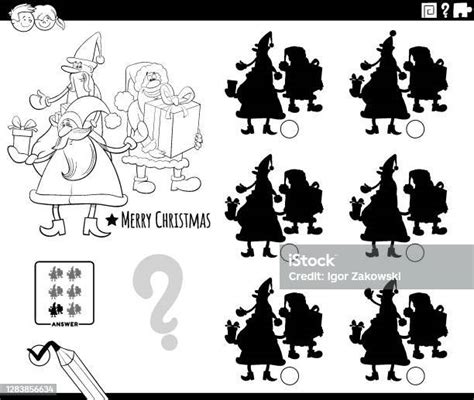 เกมเงาการศึกษาที่มีหน้าสมุดระบายสีเด็ก ภาพประกอบสต็อก ดาวน์โหลดรูปภาพตอนนี้ Colouring Book