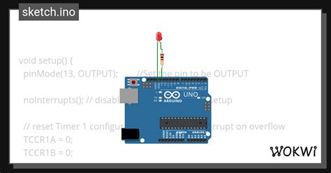 Timer Output Compare Match OCM Example Wokwi ESP STM Arduino Simulator