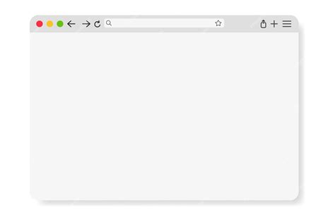 Premium Vector Browser Window Blank Minimalistic Interface Userfriendly Empty Technology
