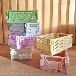 Mini Stackable Storage Crates Ohoh Deco