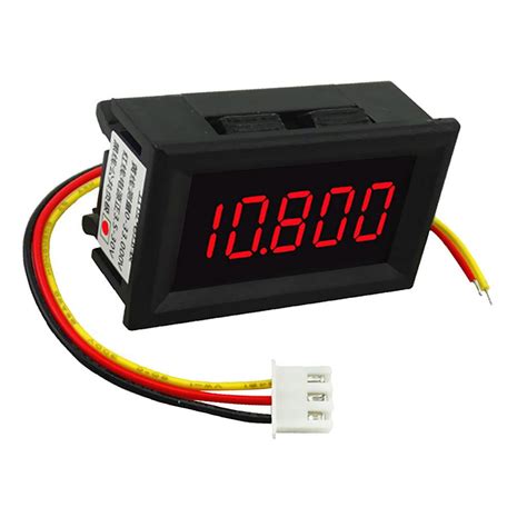 Voltímetro Digital Pantalla Led De Voltaje Pantalla Medidor Del Panel
