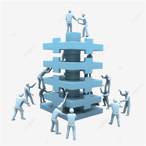 Online Problem Solving And Teamwork Collaboration 3d High Quality Render Illustration