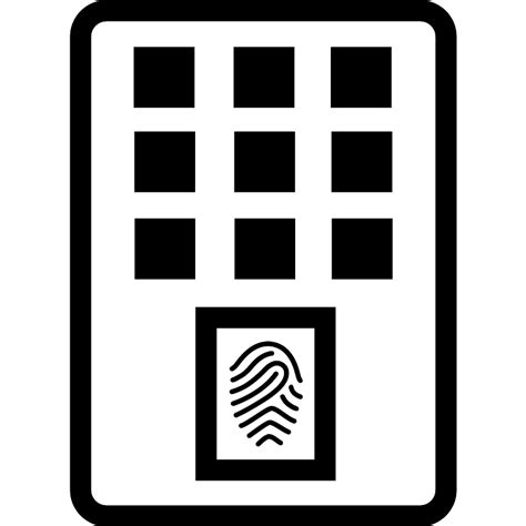 Fingerprint Scanner Device Vector Svg Icon Svg Repo