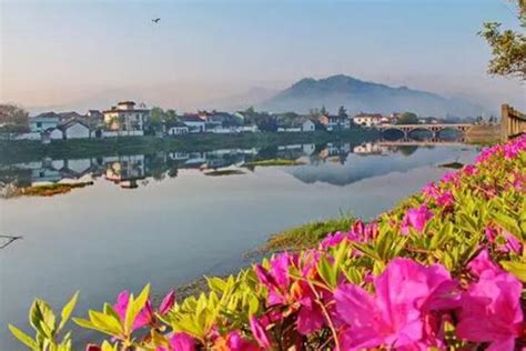 南溪两岸，是浓郁的安吉风情 浙江安吉农家乐旅游网