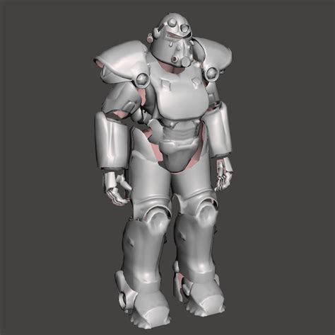 Fallout Inspired T Style Power Armor Replica Prop D Patterns For Pepakura Papercraft And EVA