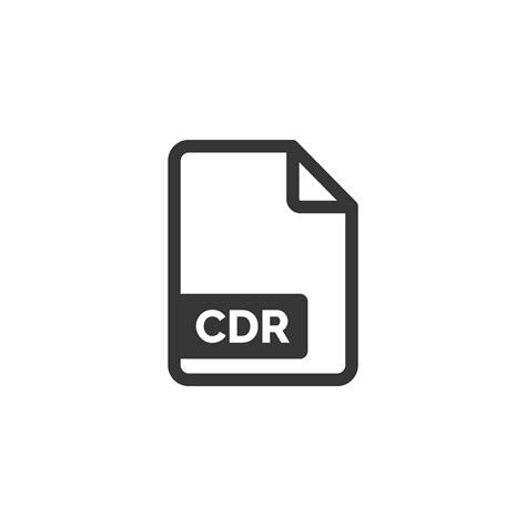 Cdr File Icon Isolated On White Background 26231580 Vector Art At Vecteezy