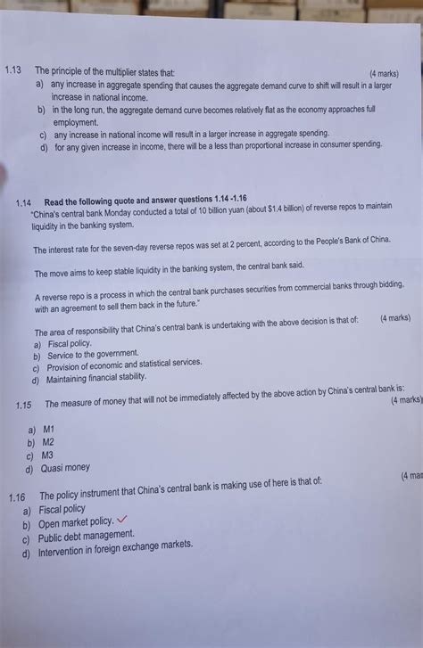 Solved The Principle Of The Multiplier States That Chegg