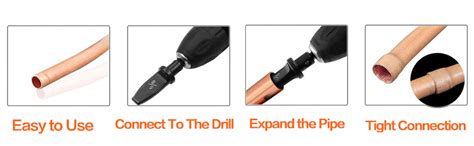 Swedge Hvac Swaging Set Copper Pipe Expander Swaging Tool Drill Bit