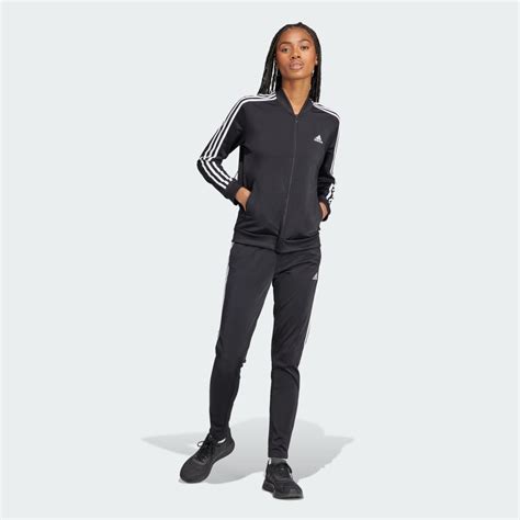 Adidas Essentials 3 Stripes Tracksuit Black Adidas Uae
