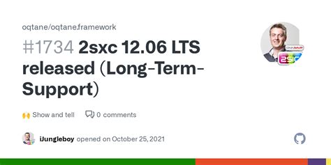 2sxc 1206 Lts Released Long Term Support · Oqtane Oqtaneframework