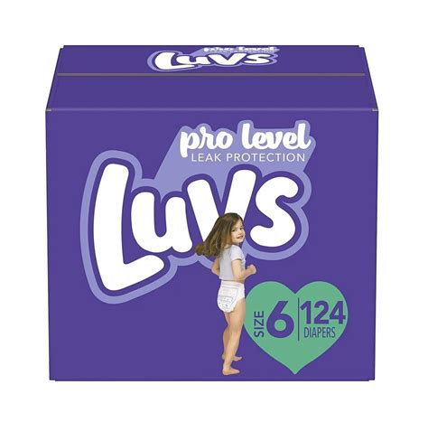 Luvs Diapers Size 6 124ct1pk