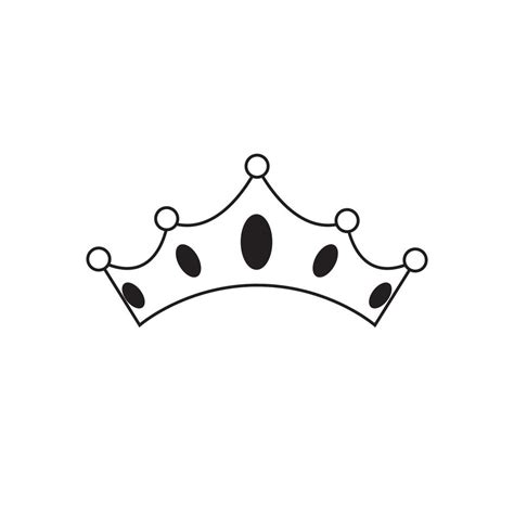Queen Crown Outline Clipart