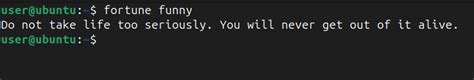 your linux terminal can tell you your fortune here s how
