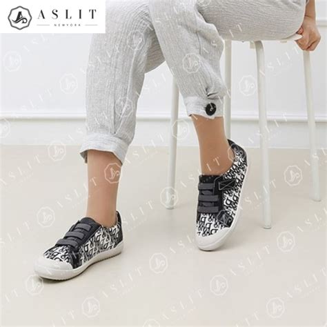 애슬릿 여성 발 편한 가죽 밴딩 데일리 스니커즈