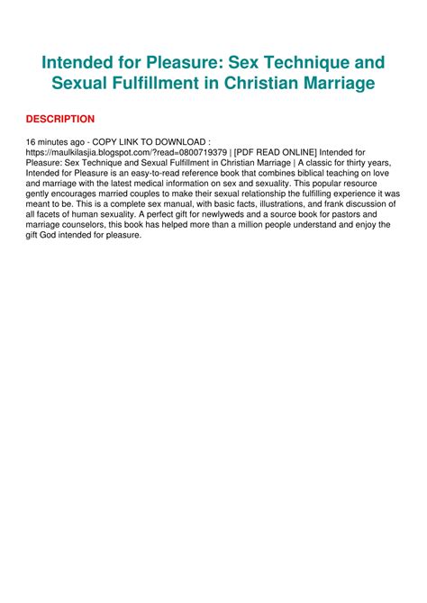 Ppt Pdf Download Free Intended For Pleasure Sex Technique And