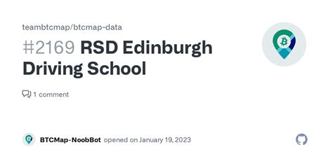 RSD Edinburgh Driving School Issue 2169 Teambtcmap Btcmap Data