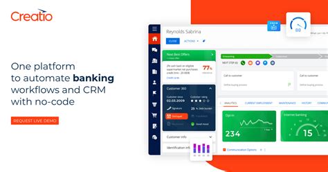 Banking Crm And Workflow Automation Software With No Code Creatio