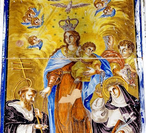 Cerámica histórica de Vinaròs Dos retablos de la Virgen del Rosario Vinaròs